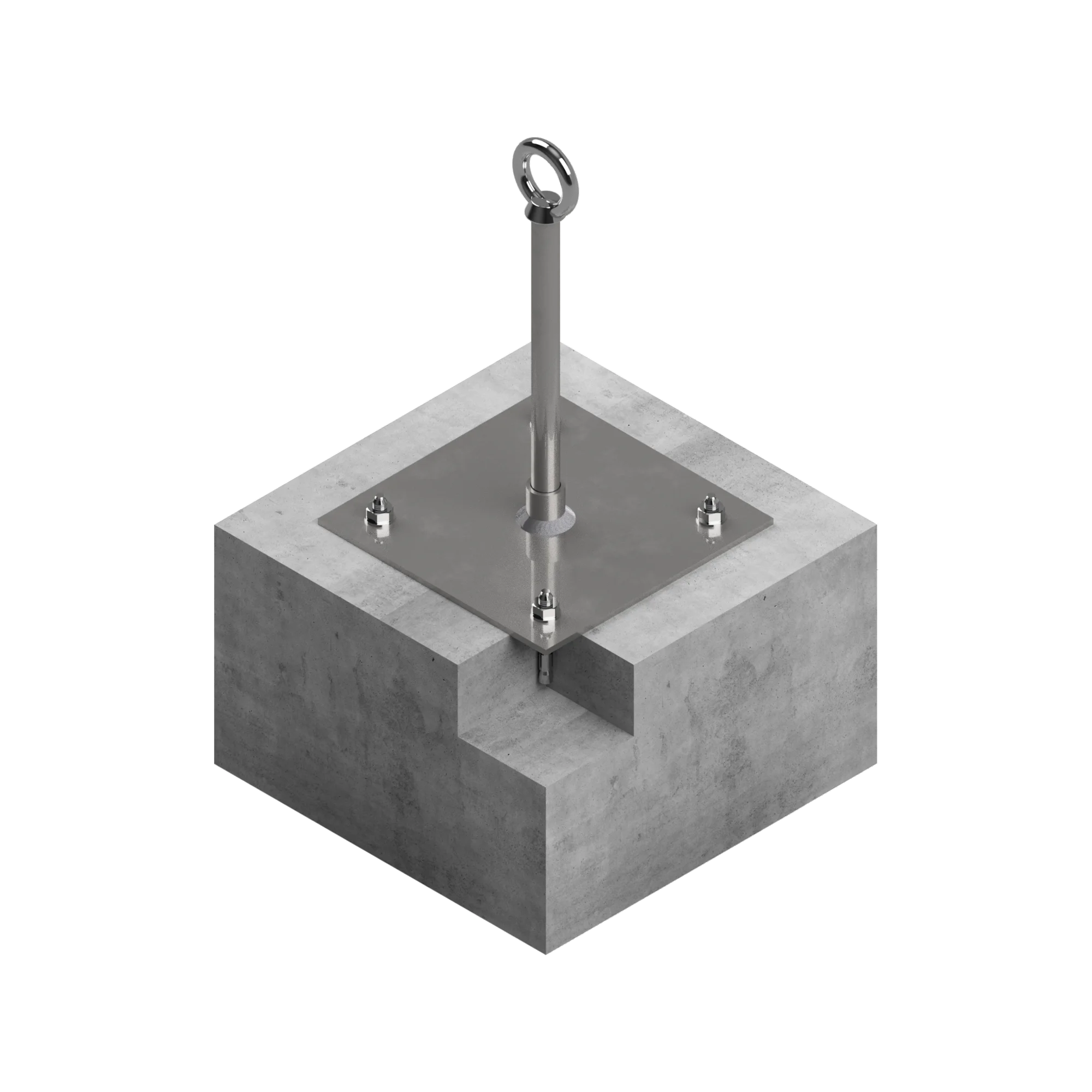 Anchor point Primo 3 AD BMP as fall protection for flat roofs - DIN EN ...